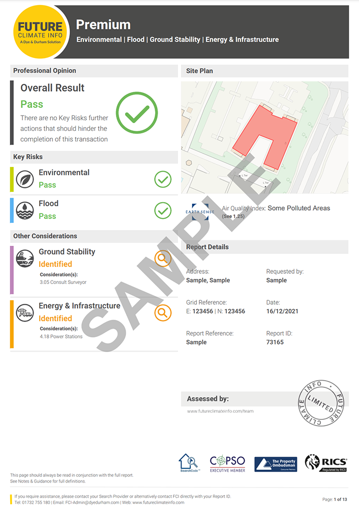 Environmental Search Report | SAM Conveyancing