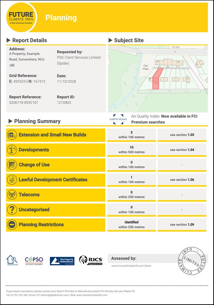 Planning Report | Planning Permission | SAM Conveyancing