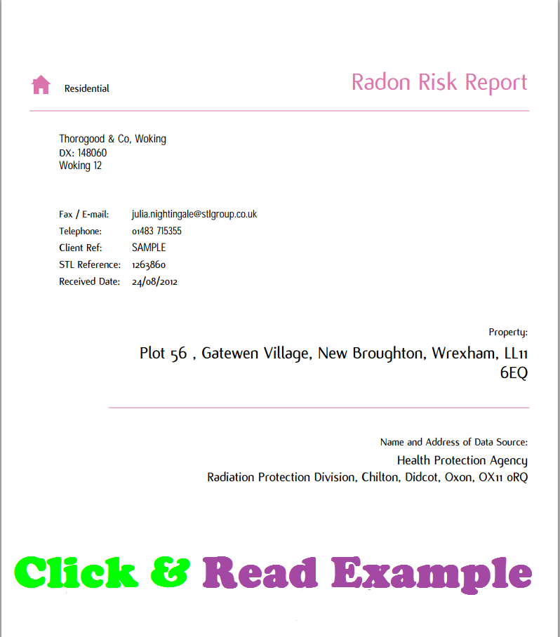 Radon Report Template